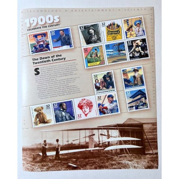 USPS | Other | Celebrate The Century 90s Postage Stamp Sheet Unused ...